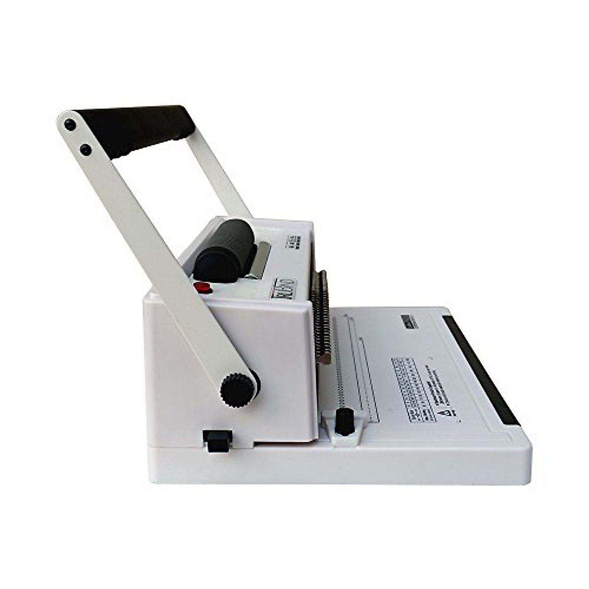 TRUBIND Spiral/Coil Binding Machine - Electric Coil inserter - Manual Round Hole Punch - Disengaging pins - Adjustable Side Margin - Includes Crimping Tool - 4 to 1 Pitch - 20 Sheet Punch Capacity