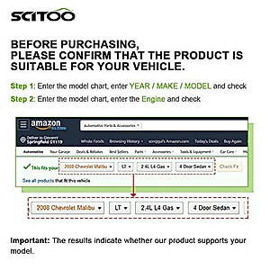 SCITOO TK3024 9-4174S Engine Timing Chain Kit Replaces for Nissan Sentra 200SX NX 1.6L 1991-1999