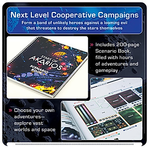Stars of Akarios Strategy Campaign Board Game, Science Fiction Board Games for Adults & Kids, Epic Legacy Adventure, Cooperative Games (Ages 13+) 1-4 Players