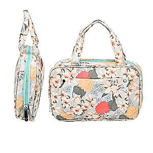 Zerodis Crochet Hooks Bag, Large Capacity Knitting Needles Storage Bag Portable Travel Storage Cases Organizer for DIY Circular Knitting Needles Crochet Hooks and Knitting Accessories