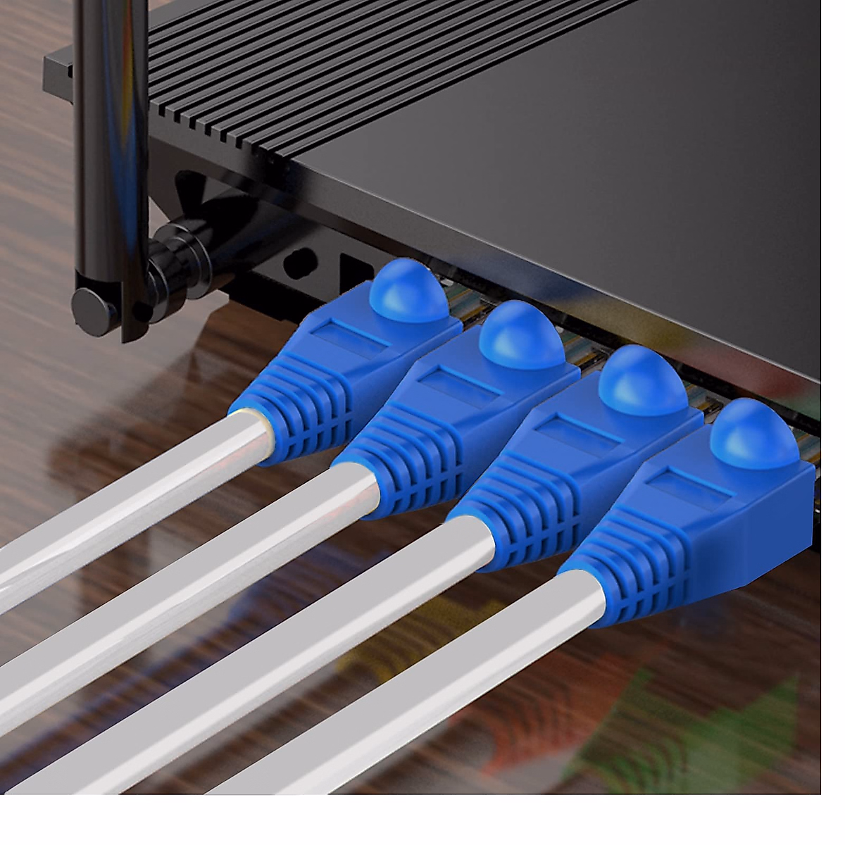 YIOVVOM Soft Plastic Ethernet RJ45 Cable Connector Boots Cover Strain Relief Boots CAT5 CAT5E CAT6 CAT6E 100PCS