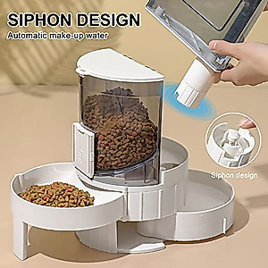 Pet Water Dispenser Without Electricity Unplugged Automatic Water Bowl Dispenser Gravity Water Dispenser for Cats Water Self Feeder Dog Fountain Dogs Bowl Bottles for Kitten Puppy