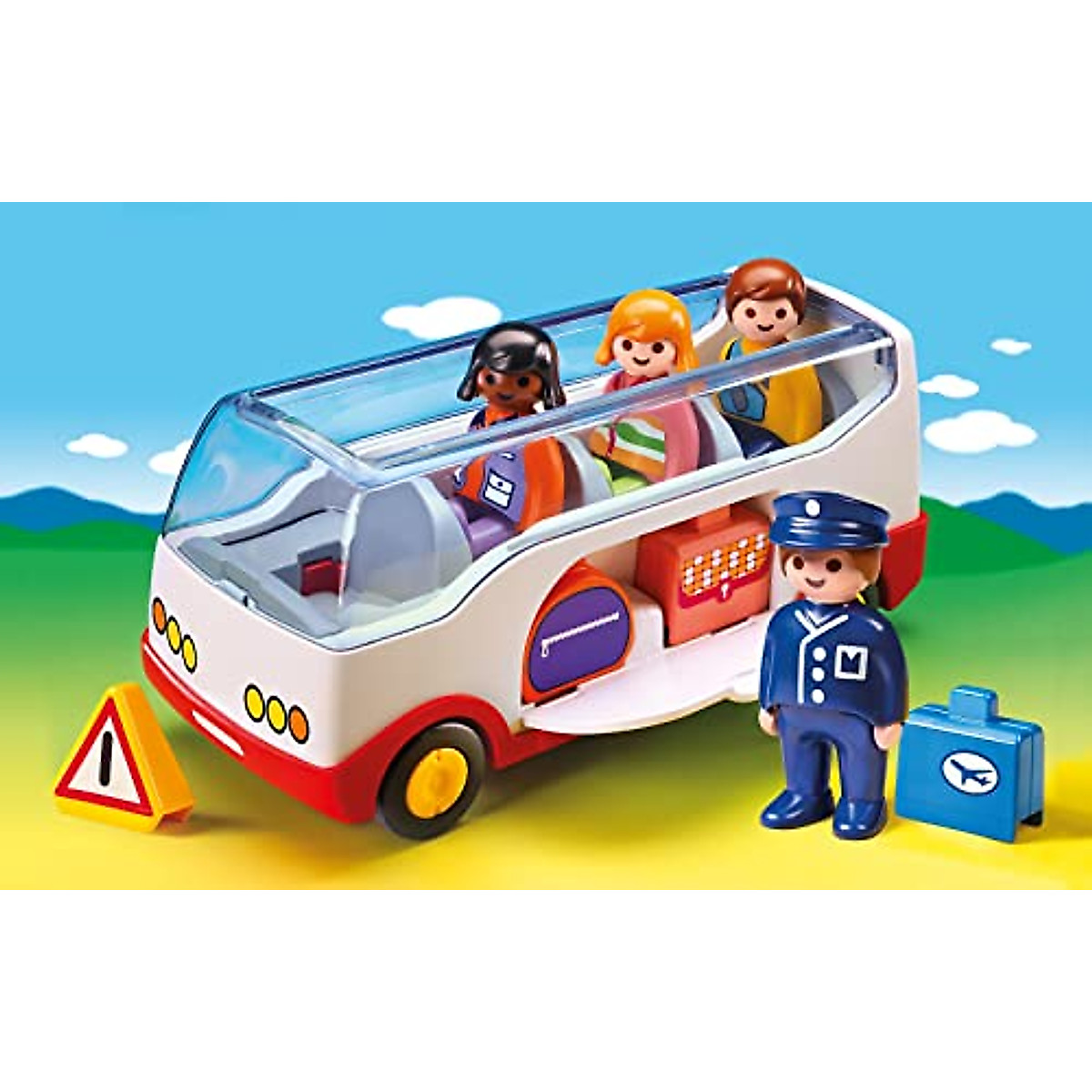 Playmobil 1.2.3 Airport Shuttle Bus