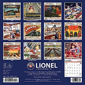 Lionel 2021 Wall Calendar