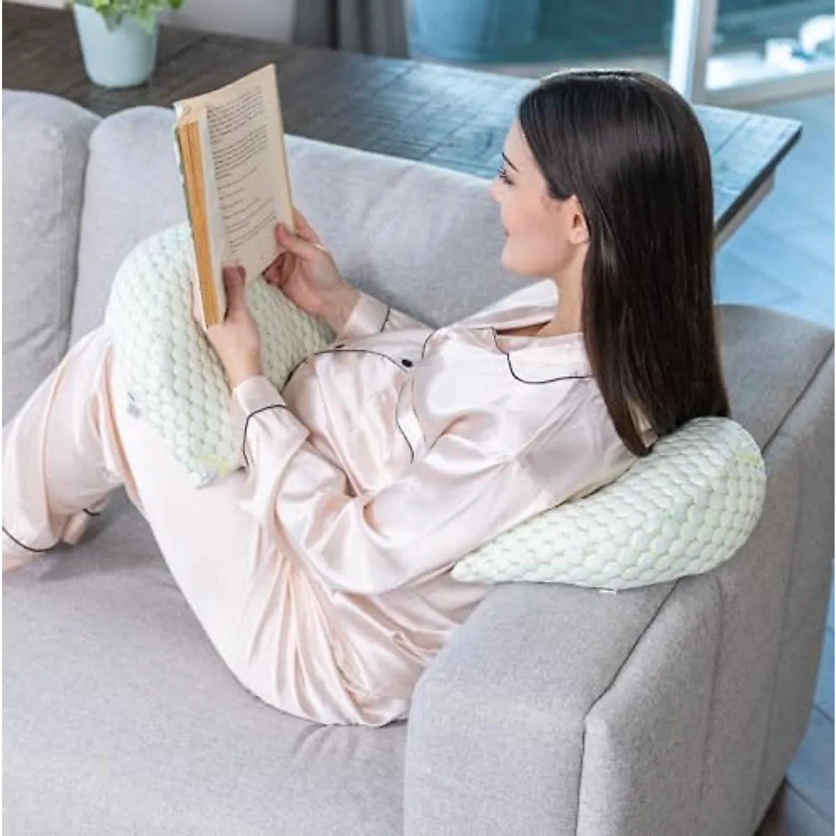 SNUGGLYBEE Maternity Pillow - Ultimate Support for Pregnant Women's Belly, HIPS, Legs & Back. Detachable & Adjustable Pillow Cover, Luxuriously Soft and Comfortable Material for Blissful Rest.