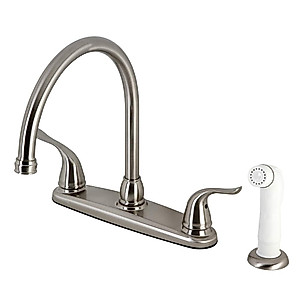 Kingston Brass KB798YL Yosemite 8" Centerset Kitchen Faucet, Brushed Nickel