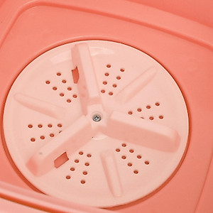 Mini Folding Bucket Washer, Foldable Washing Machine Portable Bucket Laundry Washer for RV Travel Apartment 100 to 240V (US Plug)