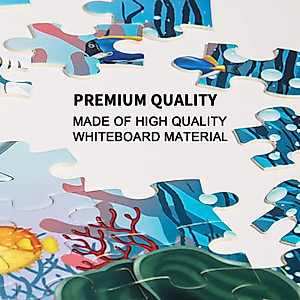 100 Piece Puzzles for Kids, Underwater World Jigsaw Puzzles for Toddler Children Learning Preschool Educational Puzzles Intellectual Development Toys 4-8 Years Old Gift for Boys and Girls