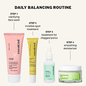 Cocokind Postbiotic Acne Serum, Salicylic Acid Serum and BHA Liquid Exfoliant - Exfoliating, Brightening and Hydrating Serum