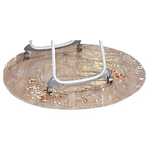 Jeep Floor Mat, Plastic Play Mat, Waterproof High Chair Floor Protector, Splat Mat, Multi-Purpose Playmat for Playing and Feeding, Clear, 50 Inches Diameter