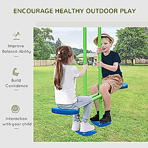 Swing Sets for Backyardfor Kids,Toddlers,3-in-1 Heavy Duty Metal Swing Frame w/A-Shaped Stand, Swing, Glider, Gym Rings, Play Equipment for Gifts,440LBS Playground Activity Playset with Swing Seat