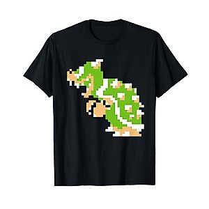 Nintendo Super Mario Bowser 8-Bit Retro Graphic T-Shirt T-Shirt