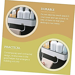 GATHINESS Shelves Bathroom Storage Rack Bathroom Wall Mounted Towel Hanger Adjustable Shelves Corner Shower Pot bar Rack Hand Towel bar Towel Rod Storage Basket Nail Free Shelf