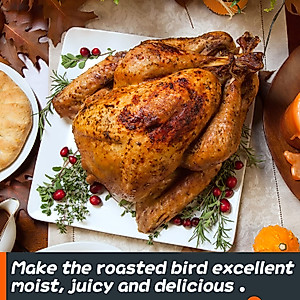 Brining Bags for Turkey, 3 Pack, 26"×22", Extra Large Turkey brine bag Holds up 35lb, Thickened Brining Bag with 3 Cotton Strings, Double Zip-lock Seal Brine Bags for Turkey, Chicken, Beef, Pork, Ham