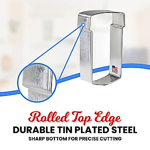 Pill Rx Bottle Cookie Cutter 3.75 Inch - Made in the USA – Foose Cookie Cutters Tin Plated Steel Pill Rx Bottle Cookie Mold