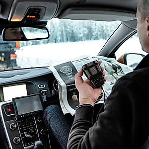 AUXMART Car Siren Horn 100W 7 Tone Sound Car Siren Vehicle Horn with Mic PA Speaker System Warning Siren Speaker Amplifier Horn Fit for Cars Vans Trucks Vehicle Motorcycles, 12V