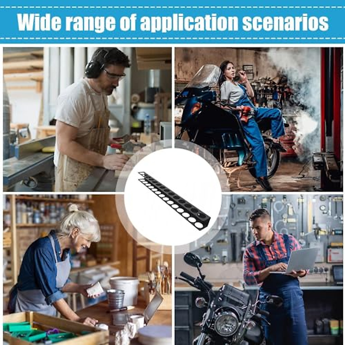 Clamp Screwdriver Organizer, Screwdrivers Pliers Wall Rack, Hand Tool Wall Mount And Storage Rack, Suitable For Garage, Workbench Edge, Workshop Organization