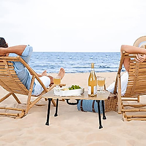 Lap Desk Foldable – Bed Tray for College Dorm and Home – with Handles and Foldable Legs - Perfect Laptop Desk – Perfect for Writing, Eating, Working, Studying - Wood Top Bed Table