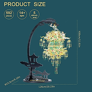 Piececool 3D Metal Puzzles for Adults, Silver Sachet with Grape DIY 3D Model Building Kits STEM Toys for Teens Boys, Great Halloween, 592 Pcs