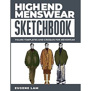 High End Menswear Sketchbook: Figure Templates and Croquis for Menswear