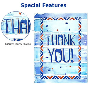 WRAPAHOLIC Thank You Card with Envelope - You're Appreciated Card - 5.9 Inch x 7.9 Inch