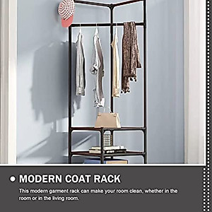 LIFKOME Heavy Duty Hangers Garment Rack Hanging Coat Rack Handbags Clothes Rack Clothes Stand for Corner Scarf Hanger