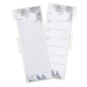 Snap-in to-Do List Dashboard in Flora, Double-Sided, Wet-Erase Dashboard You can Snap Into Your Coiled Planner or Binder, Tackle to-Dos and Track Tasks in Style by Erin Condren