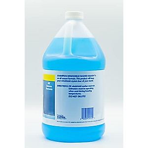 CPDI Champion Windshield Washer Fluid and Deicer for Ice, Frost, and Road Grime, Powerful Streak-Free Shine, All-Weather Year-Round Protection