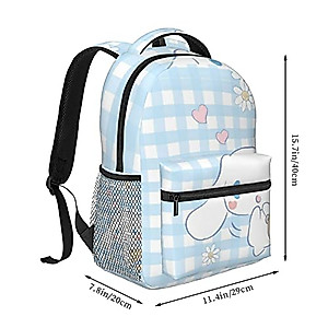 DIEZ Cinnamoroll Backpack Withe Side Pokect Large Suitable For Men Women ​hiking Camping Picnic Kawaii Gifts