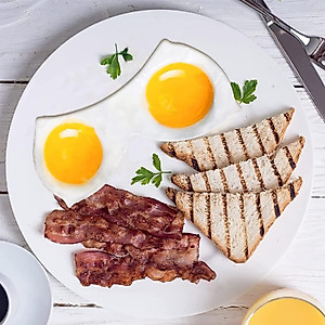 Funny Egg Rings Set of 2, Cute Shaped Omelette Molds, DIY Kitchen Gadgets Egg Mold, Egg Rings for Frying Eggs