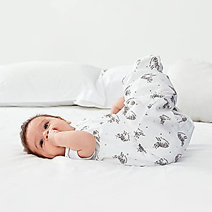 Duomiaomiao Unisex Baby Sleep Sack TOG 0.5, 100% Natural Cotton Baby Sleeping Bag, Super Soft Lightweight Sleeveless Sleep Sacks with 2-Way Zipper, Summer Wearable Blanket for Girls Boys