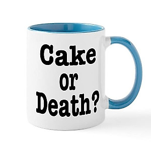 CafePress Cake Or Death Black Mug Ceramic Coffee Mug, Tea Cup 11 oz