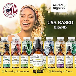 Pine Pollen Tincture - Immune Support Supplement w/Organic Pine Pollen - Alcohol-Free Drops w/Wildcrafted Scots Pine Pollen and Pinus Sylvestris - Antioxidants Supplement w/Pine Pollen Extract -2oz