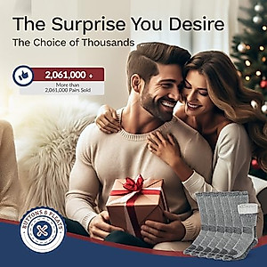 Buttons & Pleats Wool Socks for Men Women Merino Thermal Warm Cozy Winter Fuzzy Boot Sock Charcoal ML