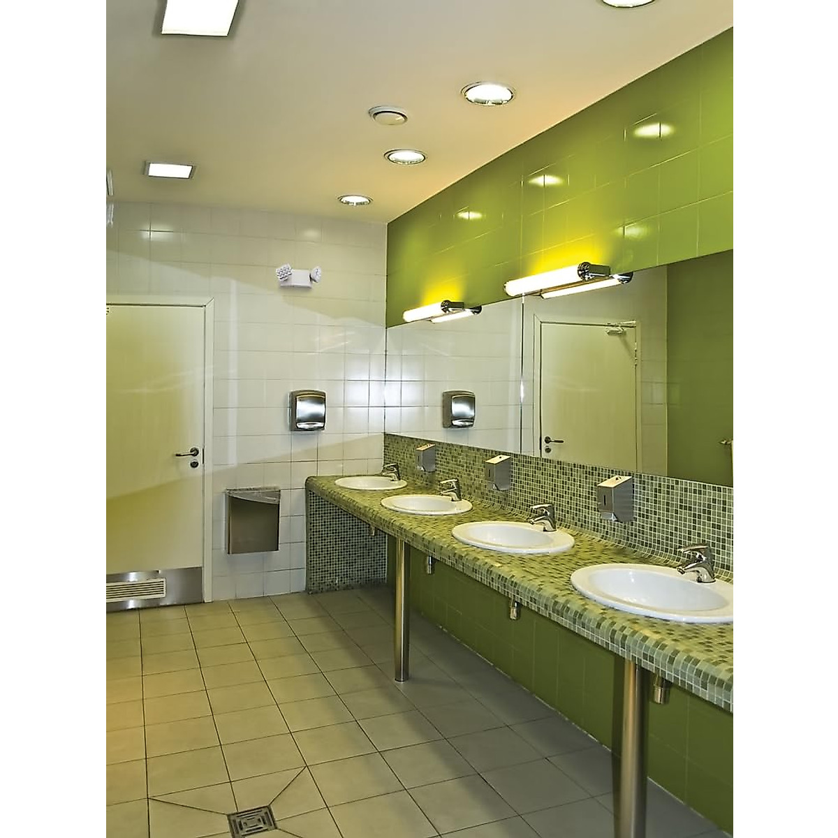 Lithonia Lighting EU2C CP4 LED Two-Headed Emergency Lighting Unit, California Certified, Contractor Pack of 4, White