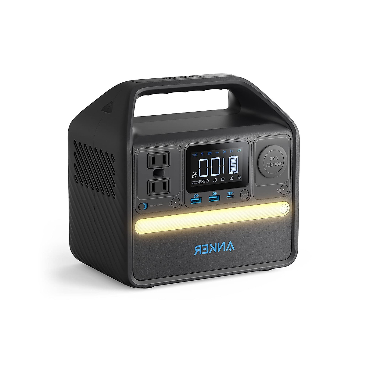 Anker 521 Portable Power Station with LiFePO4 Battery, 256Wh 6-Port PowerHouse, 300W Solar Generator (Solar Panel Optional), 2 AC Outlets, 60W USB-C PD Output, Outdoor Generator