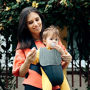 Tallew 8 Pack Baby Burp Cloth Muslin Sets Unisex Bibs Muslin Burp Cloth Cotton Burp Rags Absorbent Soft Burping Cloth (Light Color)