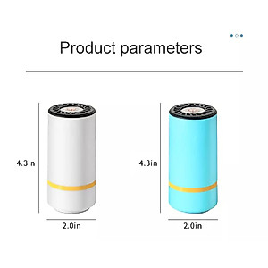 Mini Vacuum Sealer Machine, with Three Sizes Sous Vide Reusable Bags, Rechargeable Small Size Electric Pump, Vacuum Bags for Storage and Home Use, Keep Food Fresh, Travel Space Saver (White)