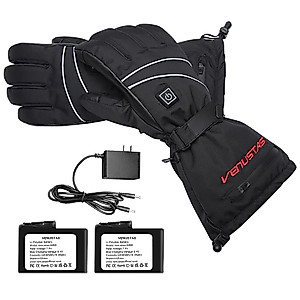 Venustas Heated Gloves for Men and Women, Rechargeable Heated Gloves and Winter Gloves ski Gloves Heat up to 7 Hours