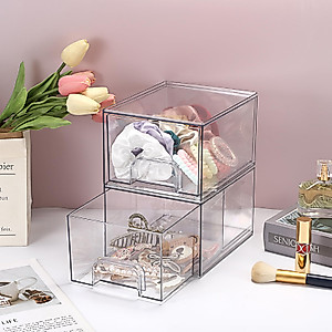 Sumnacon Laundry Pods Container Stackable Dishwasher Pods Container with Pull-out Handle Clear Laundry Pod Holder for Laundry Room Organization Storage Versatile Laundry Storage Containers for Vanity