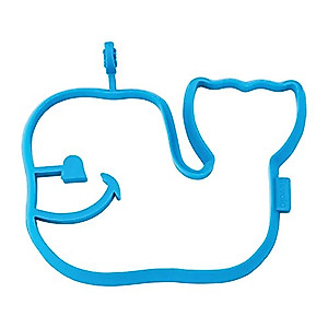 Tovolo Whale Breakfast Shaper, Kids Reusable Pancake Art Batter Mold, Heat-Resistant & BPA-Free Silicone, Dishwasher-Safe, 1 EA, Blue