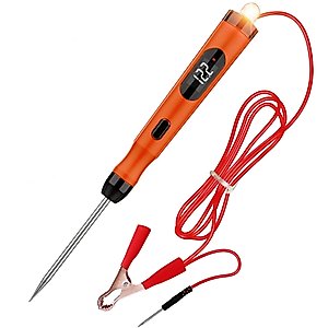 PARANNIC Test Light Automotive - 5-12-30 Volt Circuit Fuse Trailer Wiring Continuity Tester Digital LED Circuit Tester