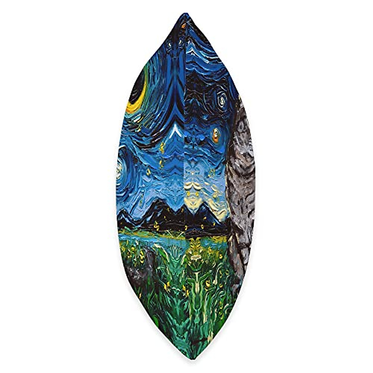 Sagittarius Gallery Gray Tabby Tiger Cat Starry Night Moon and Stars Art by Aja Throw Pillow, 16x16, Multicolor