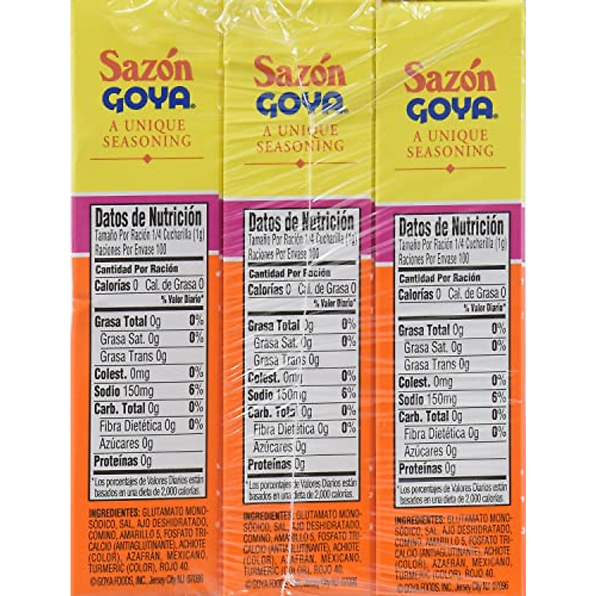 Goya Foods Sazón Seasoning With Azafran 3.52 Ounce (Pack of 3)