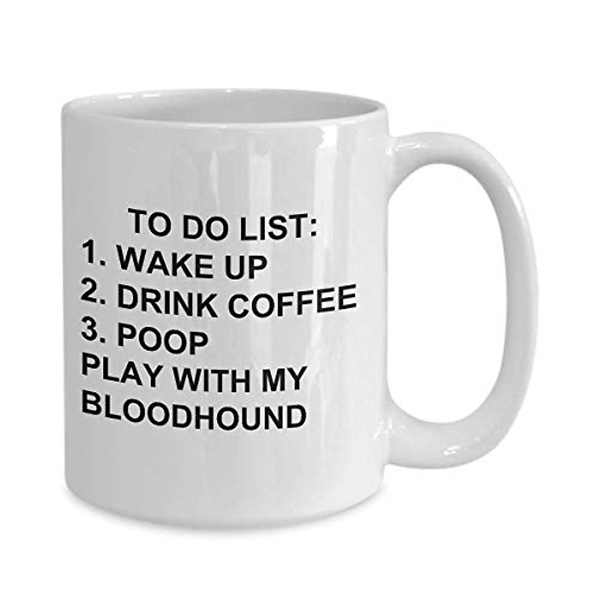 Bloodhound Owner Mug Dog Lovers To Do List Funny Coffee Mug Tea Cup Gag Mug for Men Women