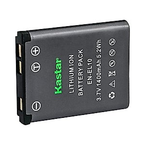 Kastar Replacement Battery for Nikon CoolPix S60 S80 S200 S203 S210 S220 S230 S500 S510 S520 S570 S600 S700 S3000 S4000 S5100 Digital Cameras