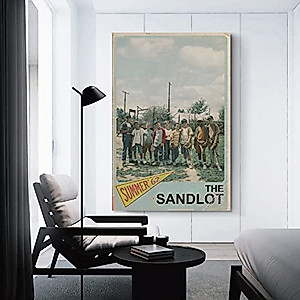 The Sandlot Poster Classic Movie Vintage Poster for Room Aesthetic Canvas Art Print Modern Family Bedroom Decor Posters 12x18inch