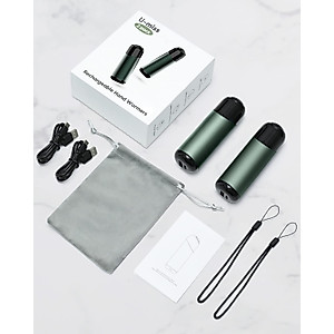 2-Pack Hand Warmers Rechargeable, 8000mAh Electric Portable Pocket Heater, 360° Heating Electric Hand Warmers, Portable USB-C Hand Warmers Power Bank for Outdoors, Camping, Golf, Raynauds, Gifts