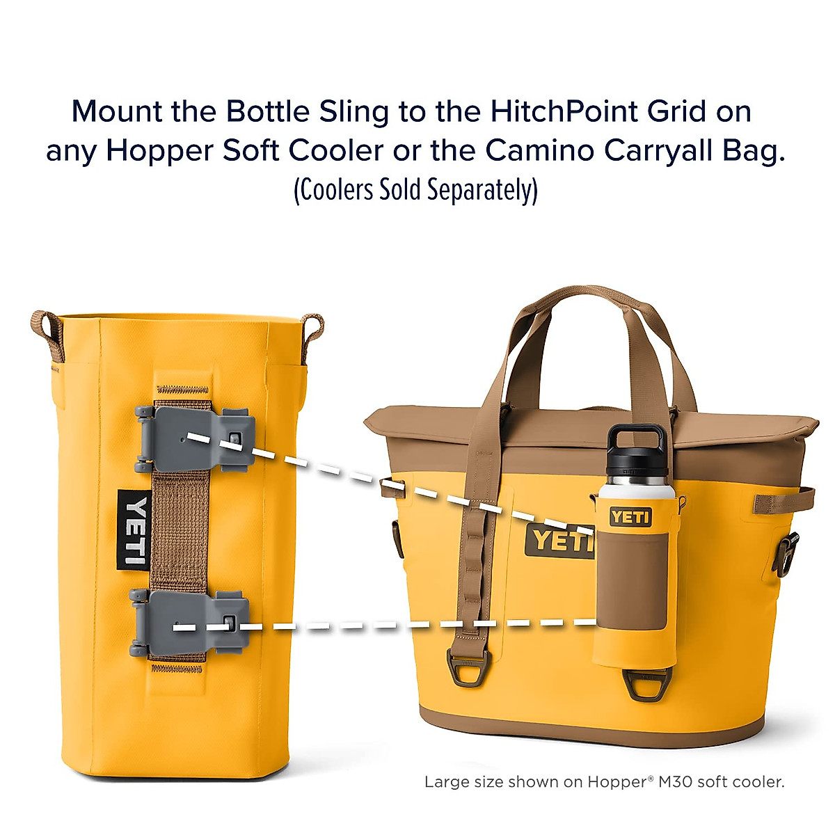 YETI Large Bottle Sling for Rambler 26 & 36 oz. Bottles, Alpine Yellow For Dog