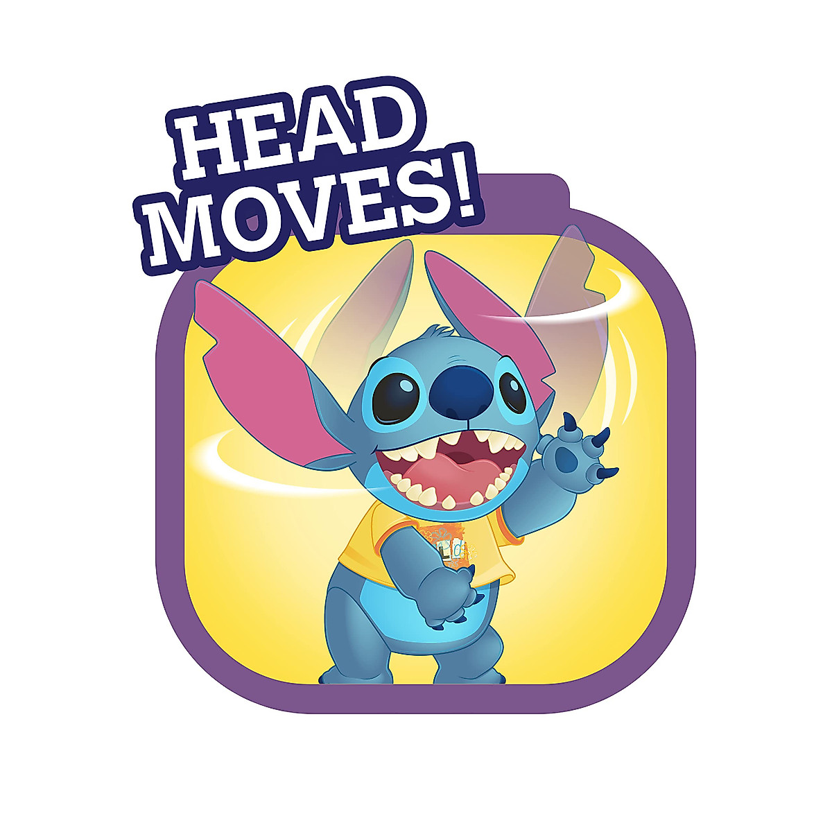 Just Play Disney Dancing & Grooving Stitch Plush with Sounds, Disney Lilo & Stitch, Kids Toys for Ages 3 Up